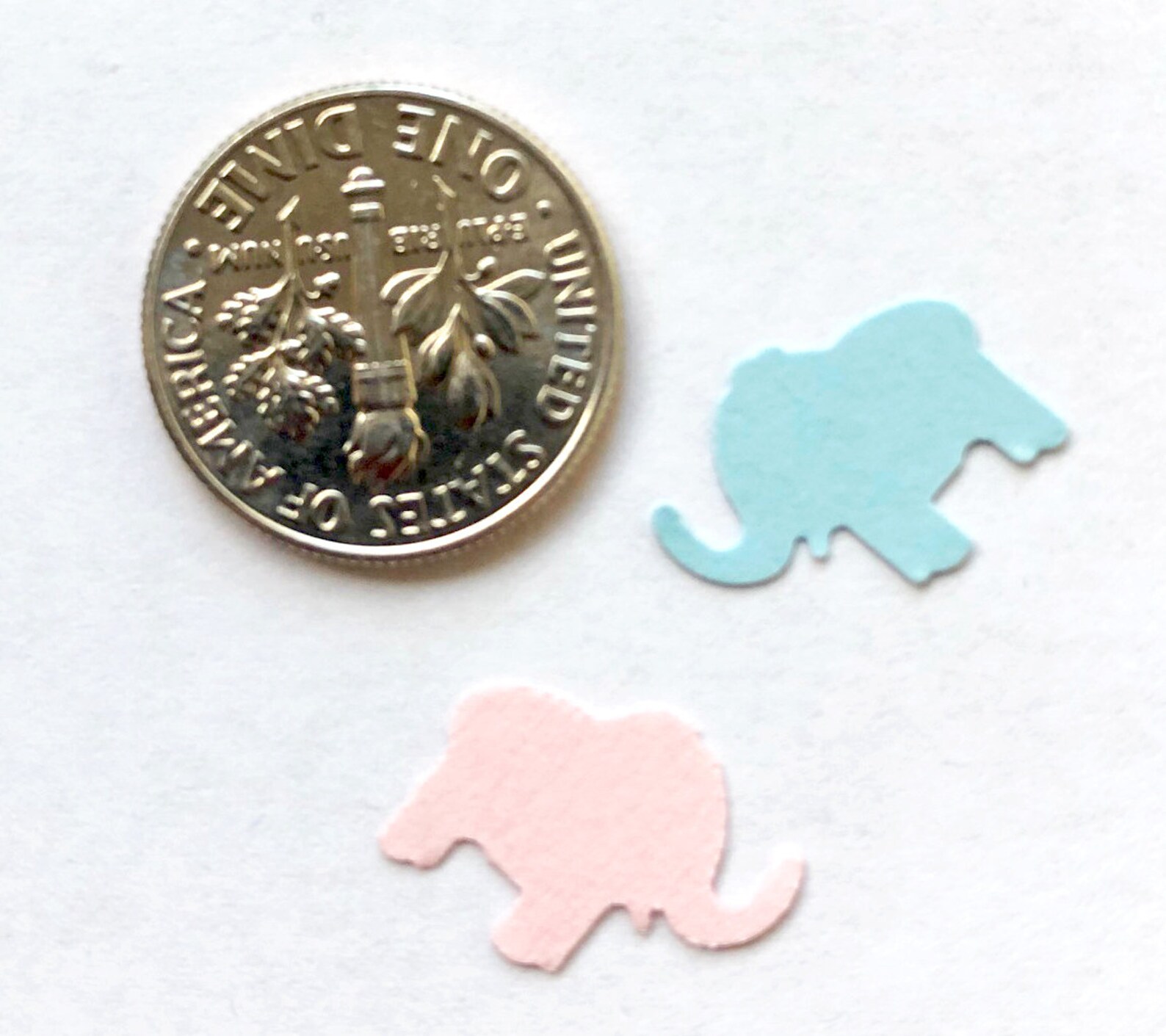 Elephant Confetti / Baby Shower Decor / Baby Girl First - Etsy