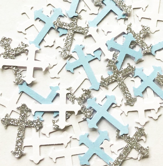 Boy Baptismal Crosses Confetti / Little Boy Christening / Baby | Etsy