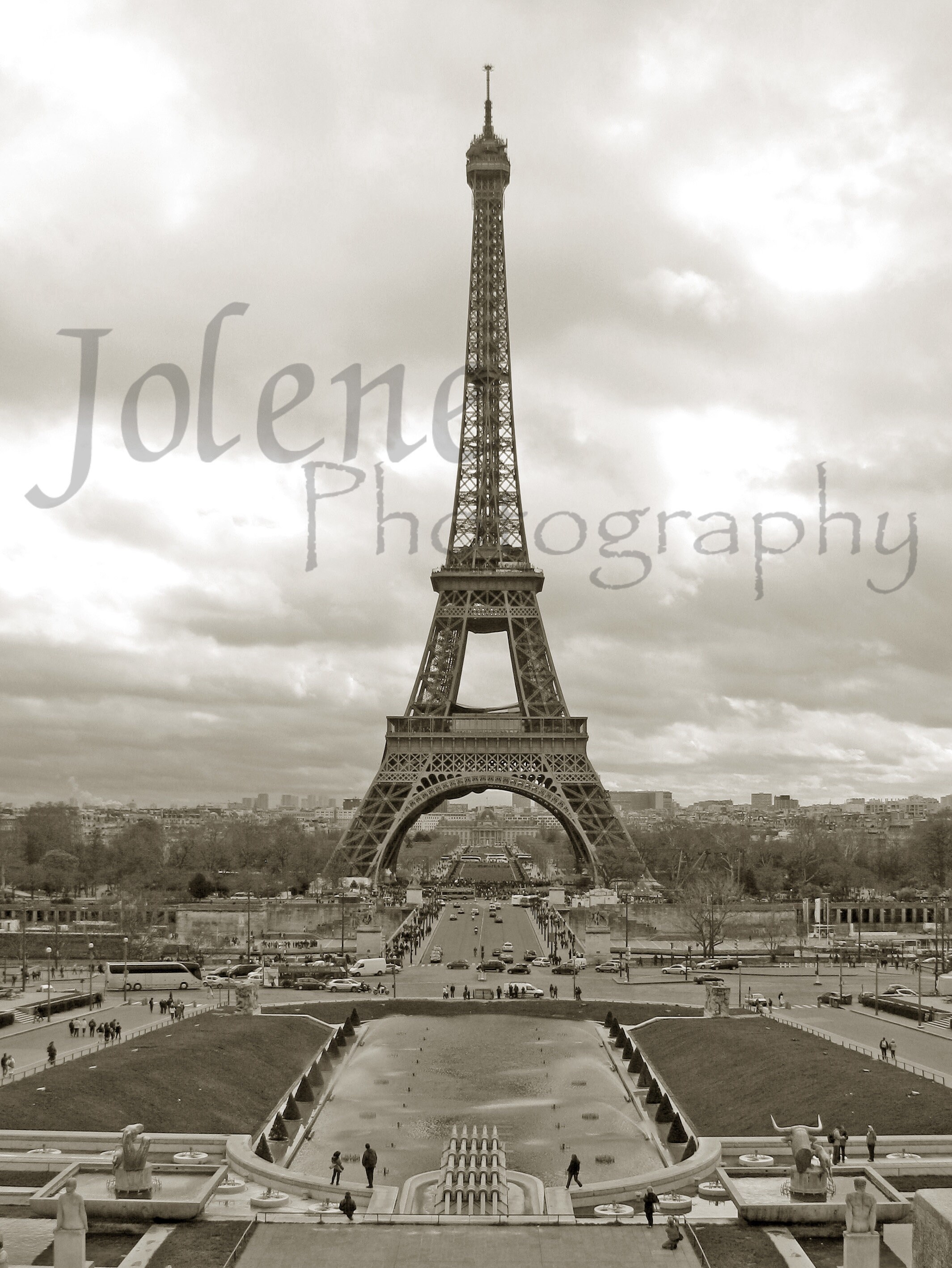 Eiffel Tower Photo / French Architecture Sepia Travel Print / Wall Art ...