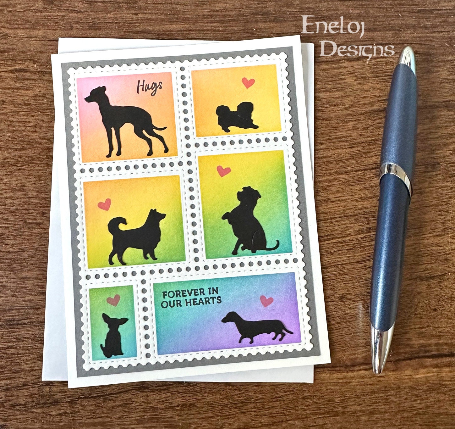 Pet Sympathy Card / Pet Loss Card / Handmade Rainbow Bridge Card ...