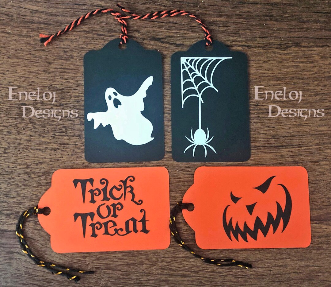 Happy Halloween Tags / Party Favor Tags / Gift Tags With - Etsy