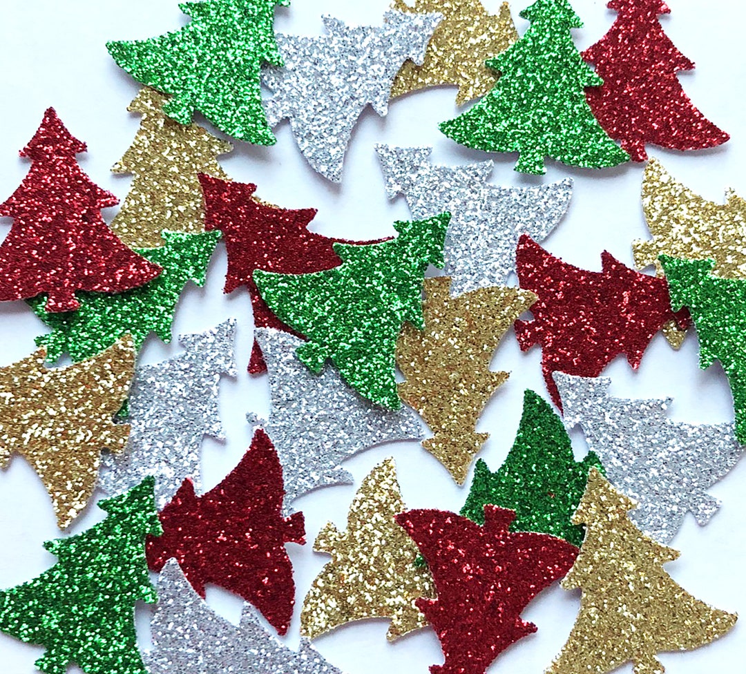 Christmas Tree Confetti / Glitter Christmas Confetti / Winter Wedding ...