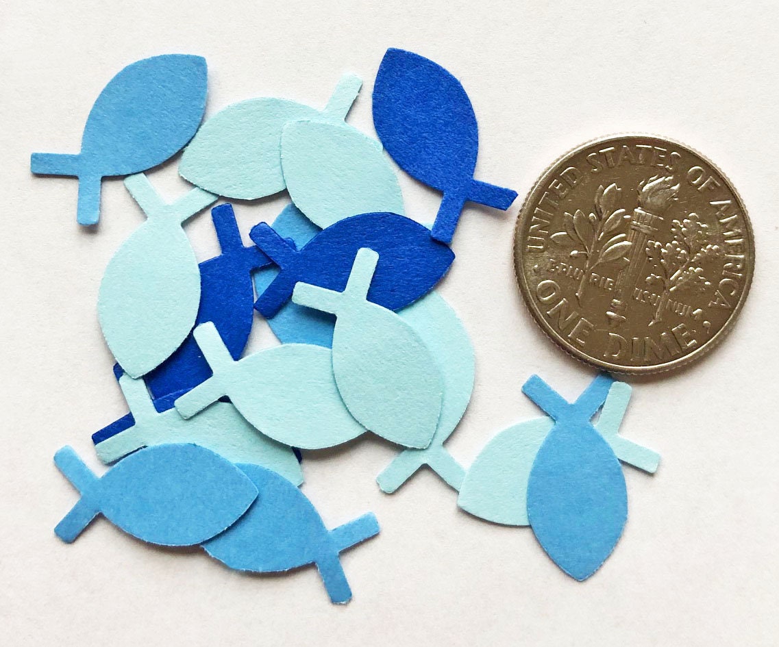 Fish Confetti / Birthday Party Table Decor / Beach Theme Wedding Table ...