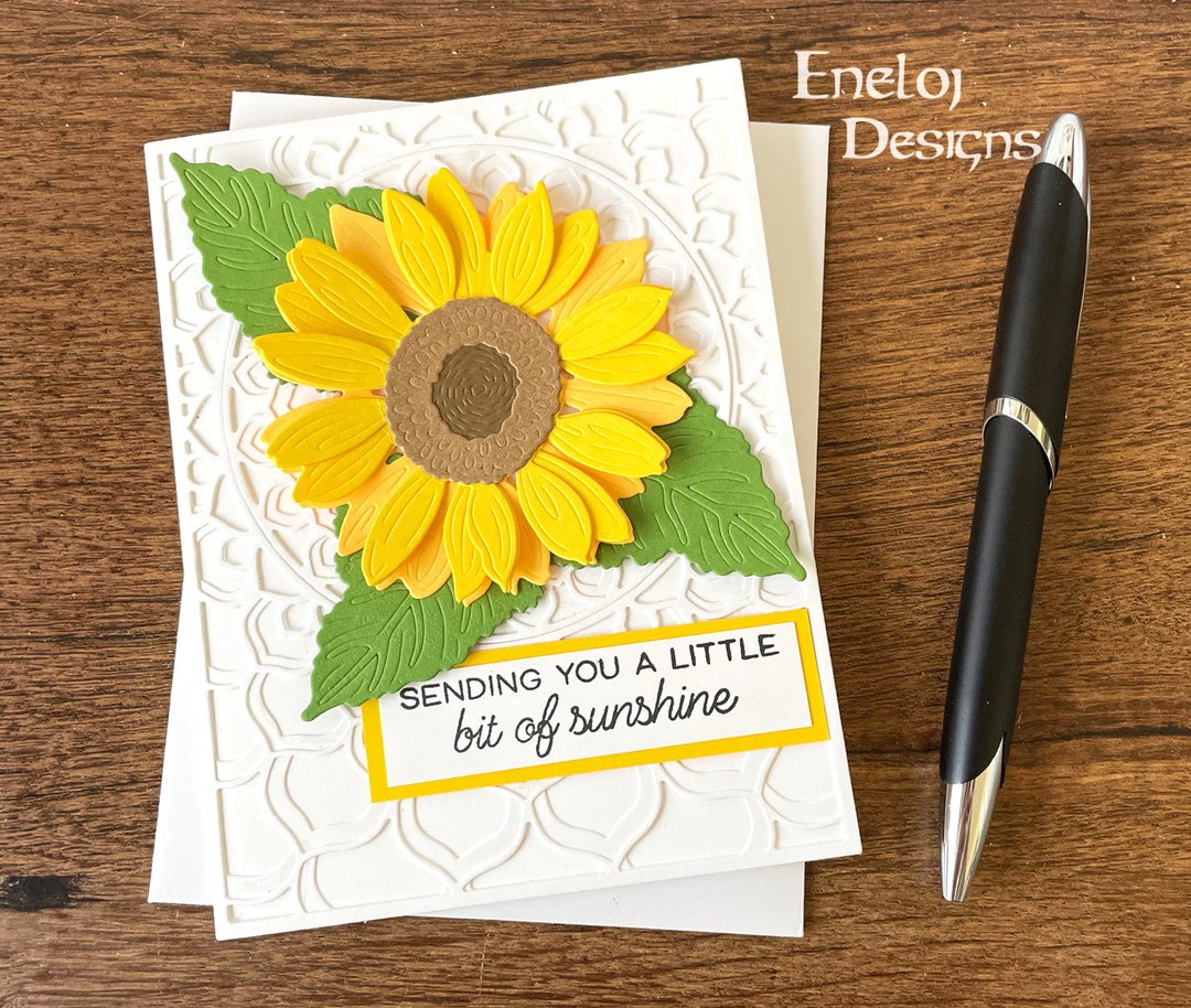 Sunflower Birthday Card / Sunflower Hope Card / Encouragement Card ...