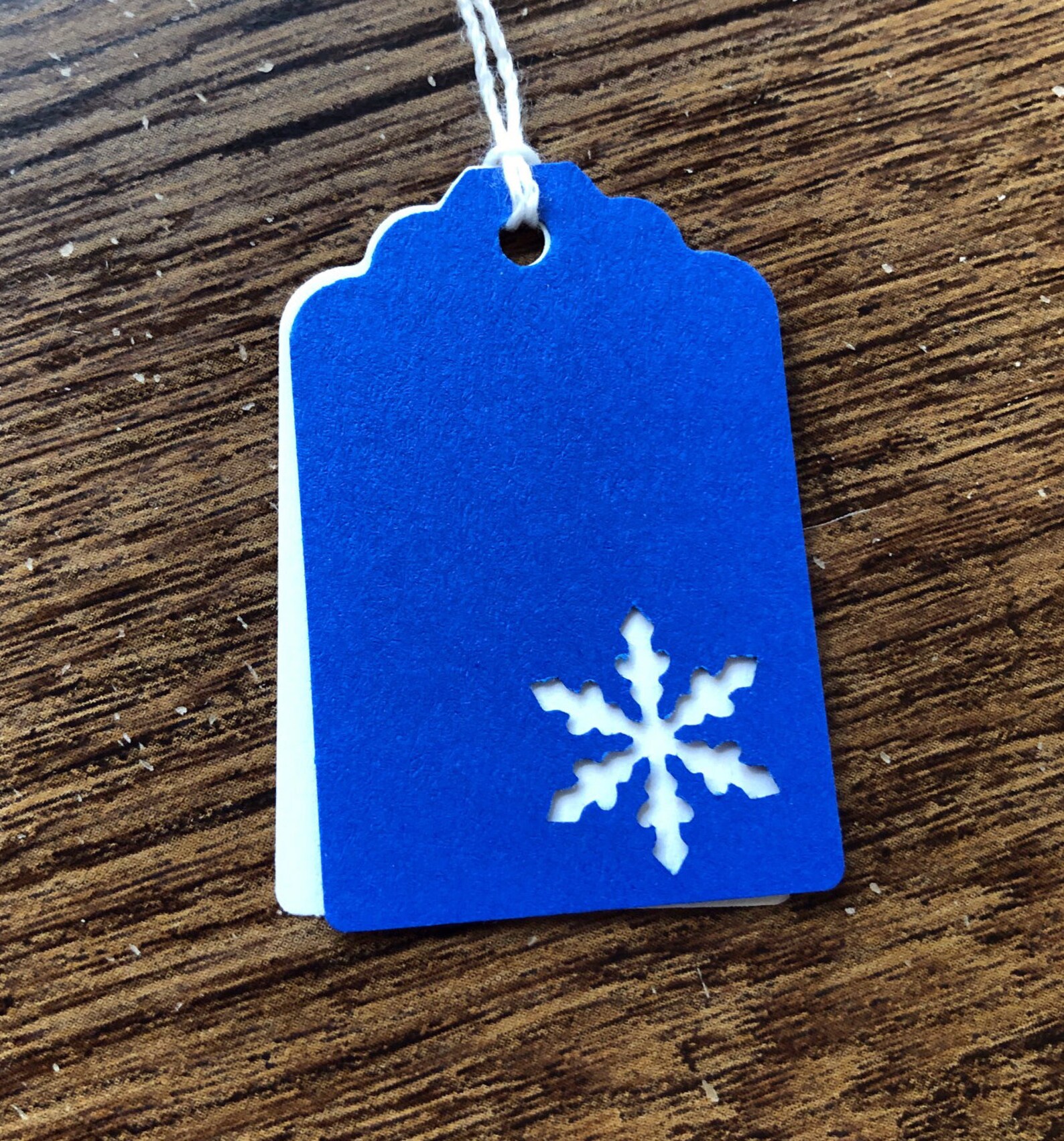 Christmas Gift Tags / Handmade Christmas Tags With String / | Etsy