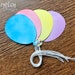 Birthday Balloon Gift Tags With String / Handmade Ink Blended - Etsy