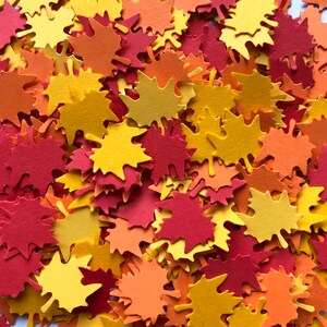 Maple Leaf Confetti / Fall Wedding Decor / Handmade Die Cut Leaves ...