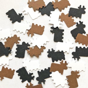 Cow Confetti / Livestock Confetti / Western Party Table Decor / Cowboy ...