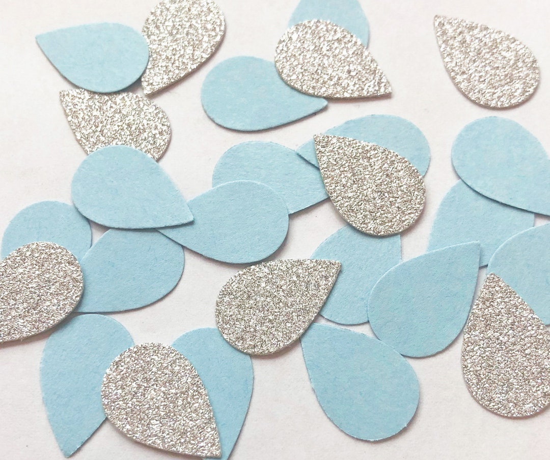 Blue Raindrops Baby Shower Confetti / Baby Boy Table Decor / Table ...