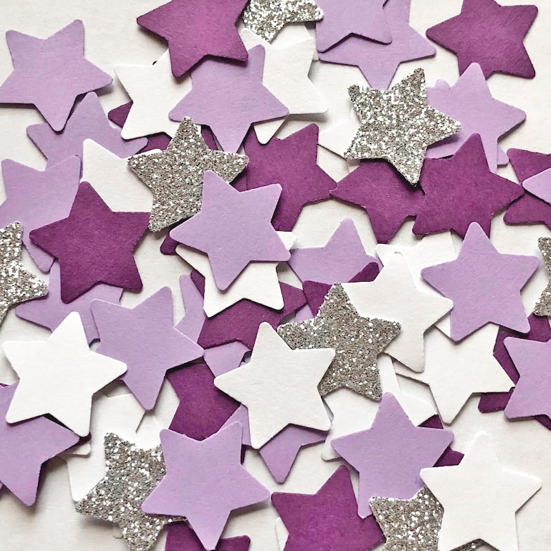 Purple Confetti - Etsy