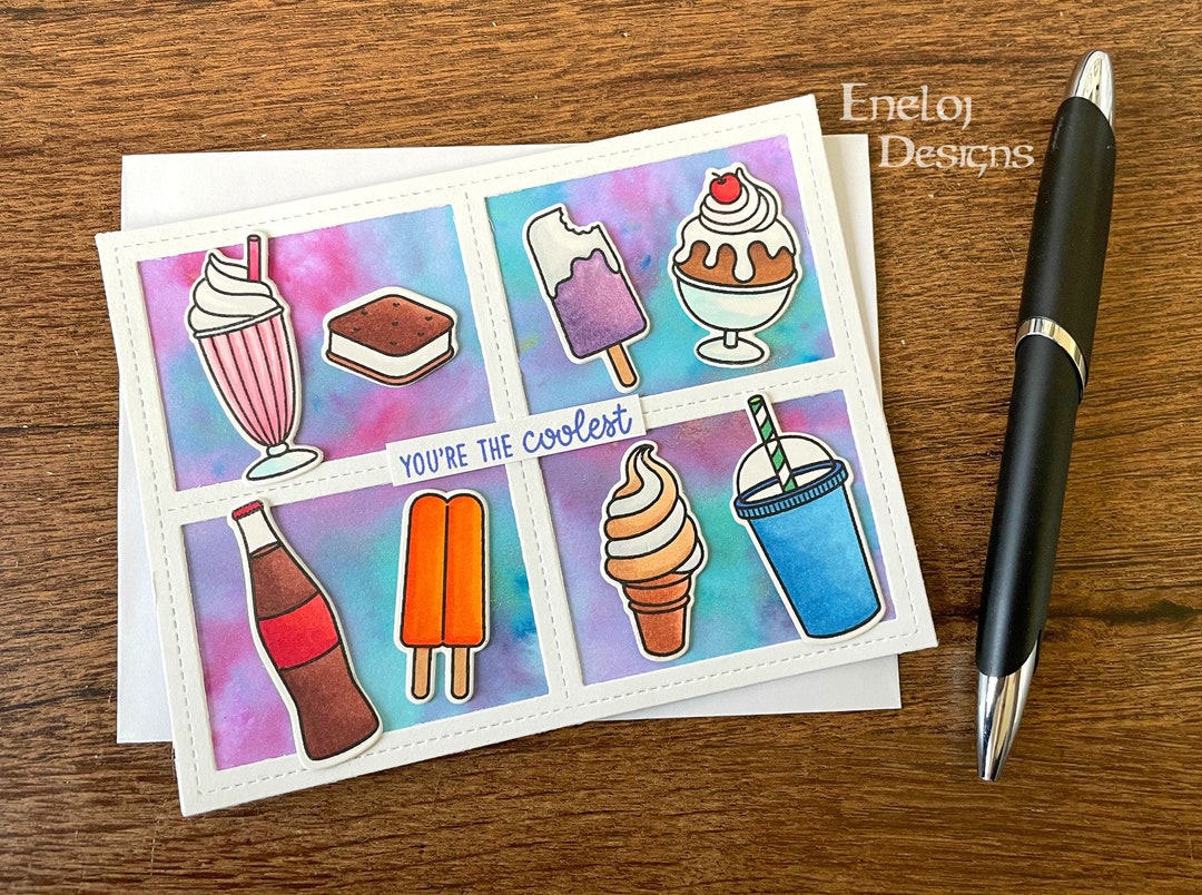 Father's Day Card / Fun Birthday Card / Ice Cream Birthday / Make a ...