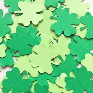 St Patricks Day Shamrock Confetti / 4 Leaf Clover Wedding Confetti / Party Confetti or Table ...