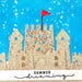 Sand Castle Card / Beach Card / Summer Card / Handmade Card / Ocean ...