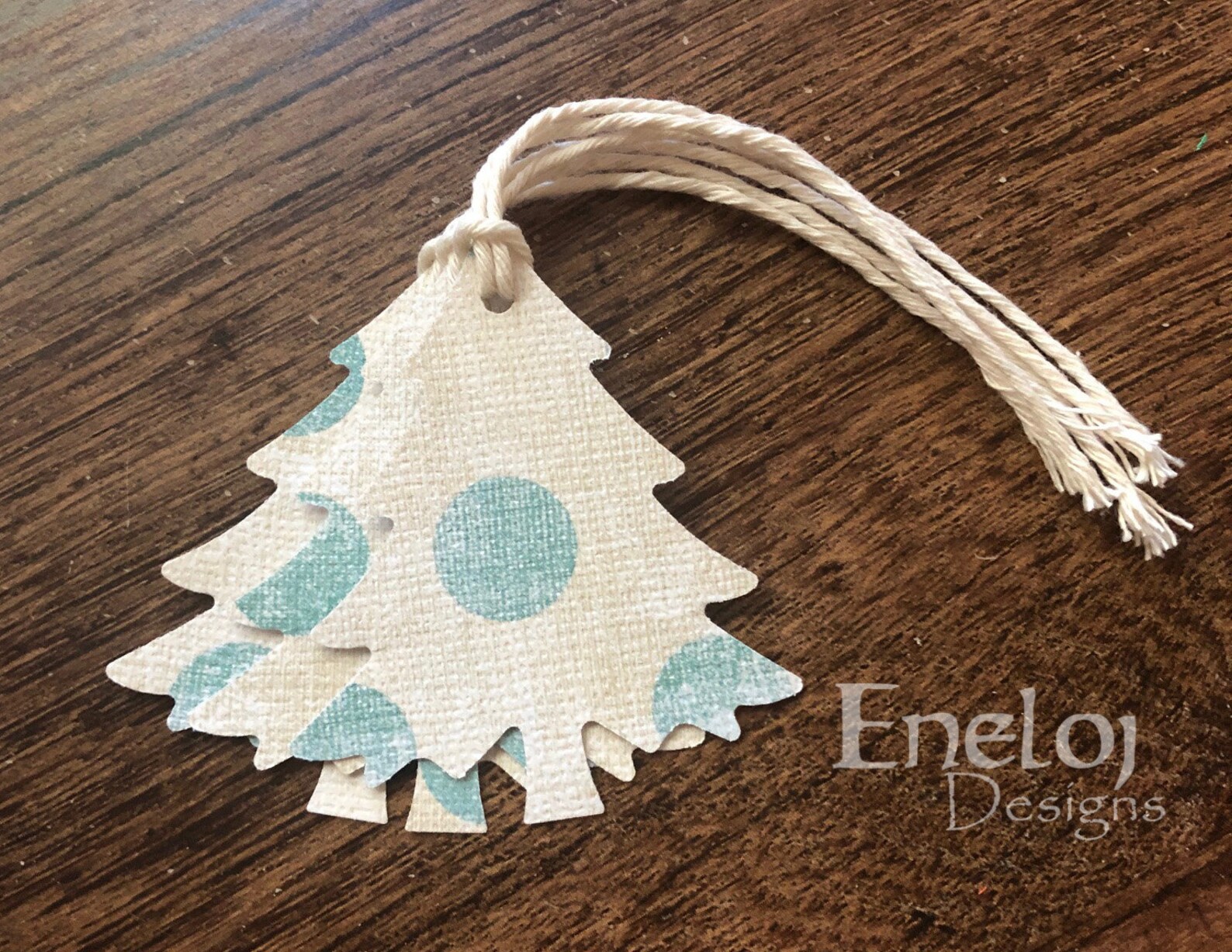 Christmas Tree Gift Tags / Handmade Holiday Tree Gift Tags With String ...