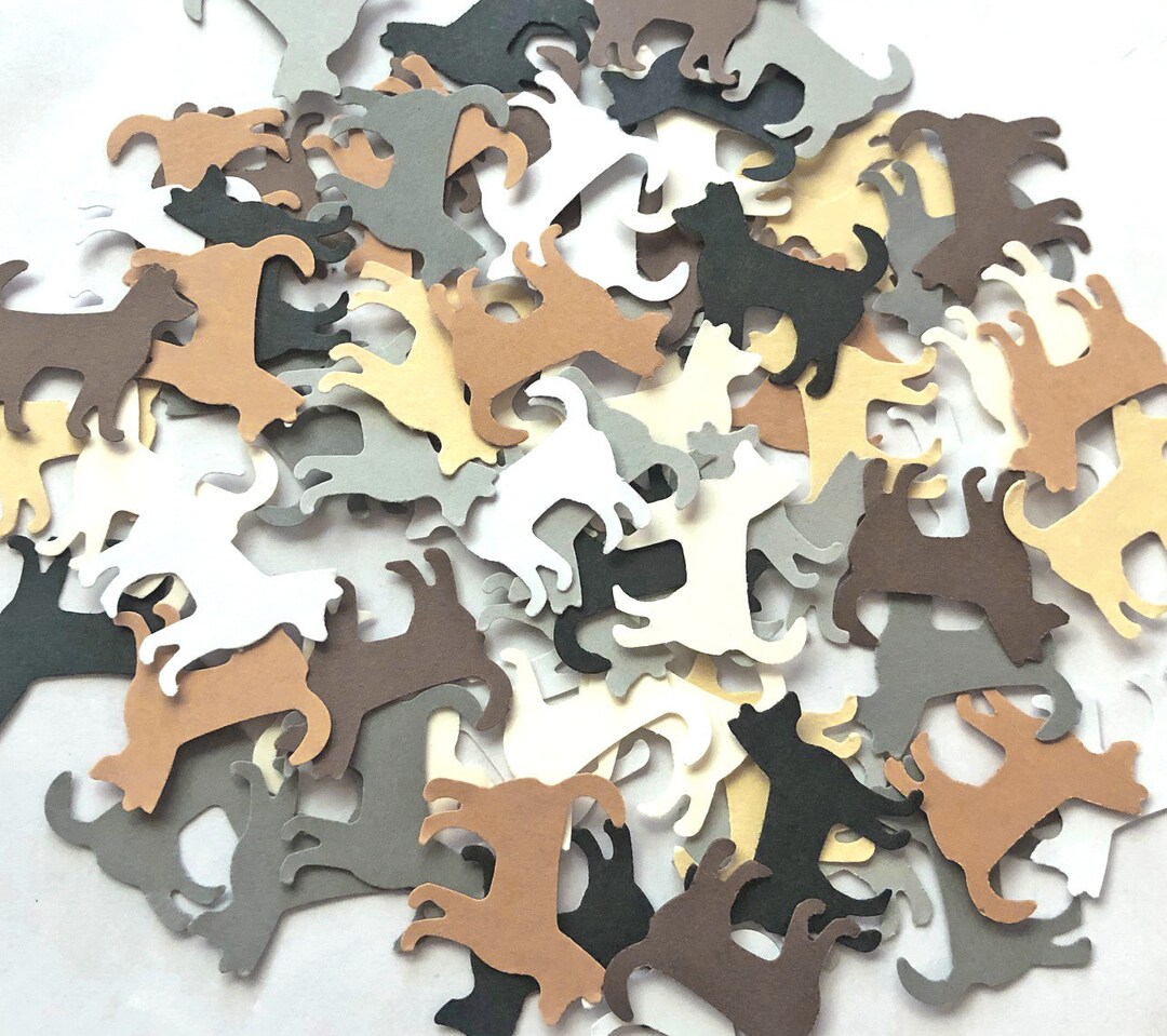 Dog Confetti / Birthday Party Table Decor / Wedding Table Scatter - Etsy