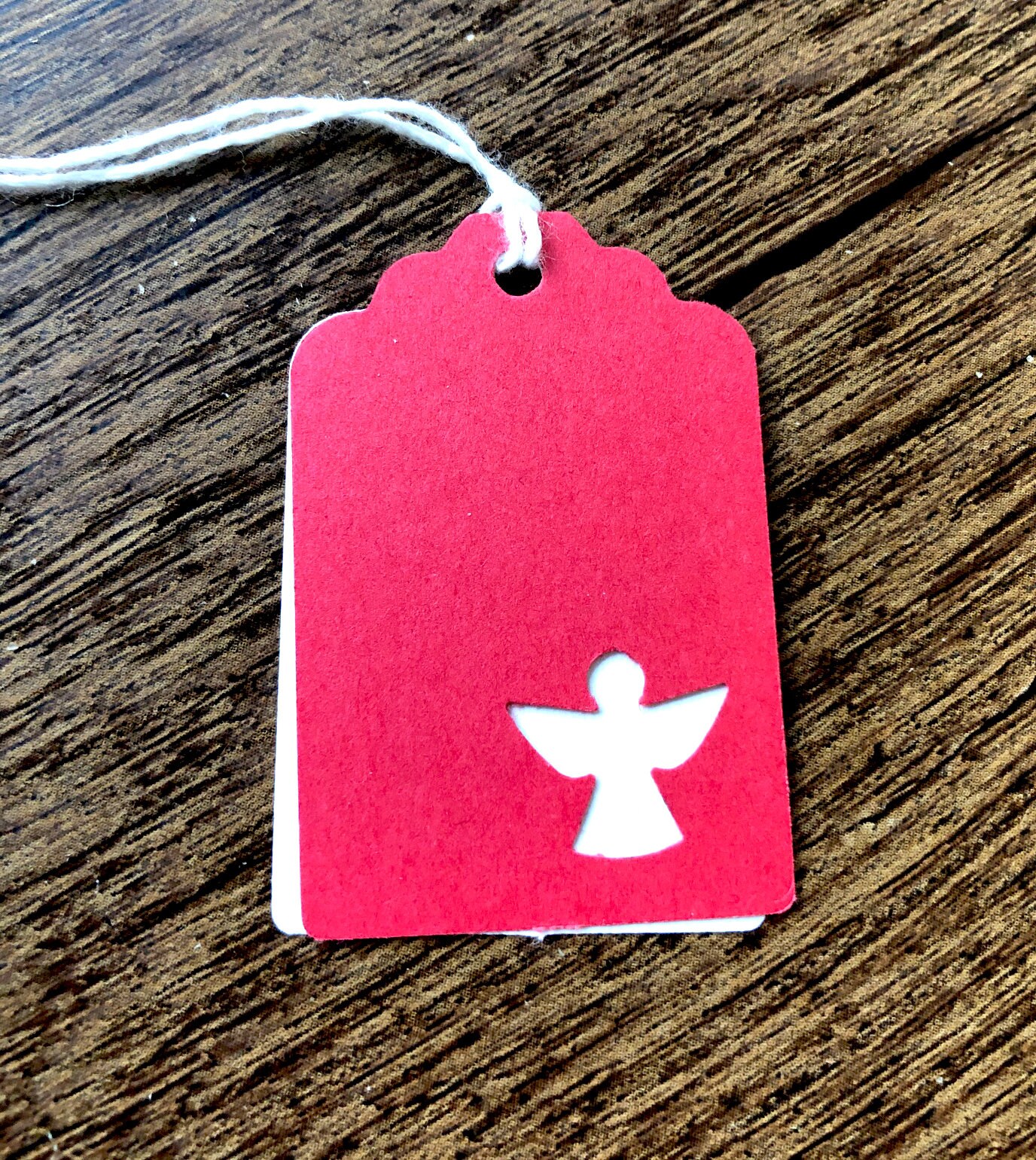 Christmas Gift Tags / Handmade Christmas Tags With String / | Etsy