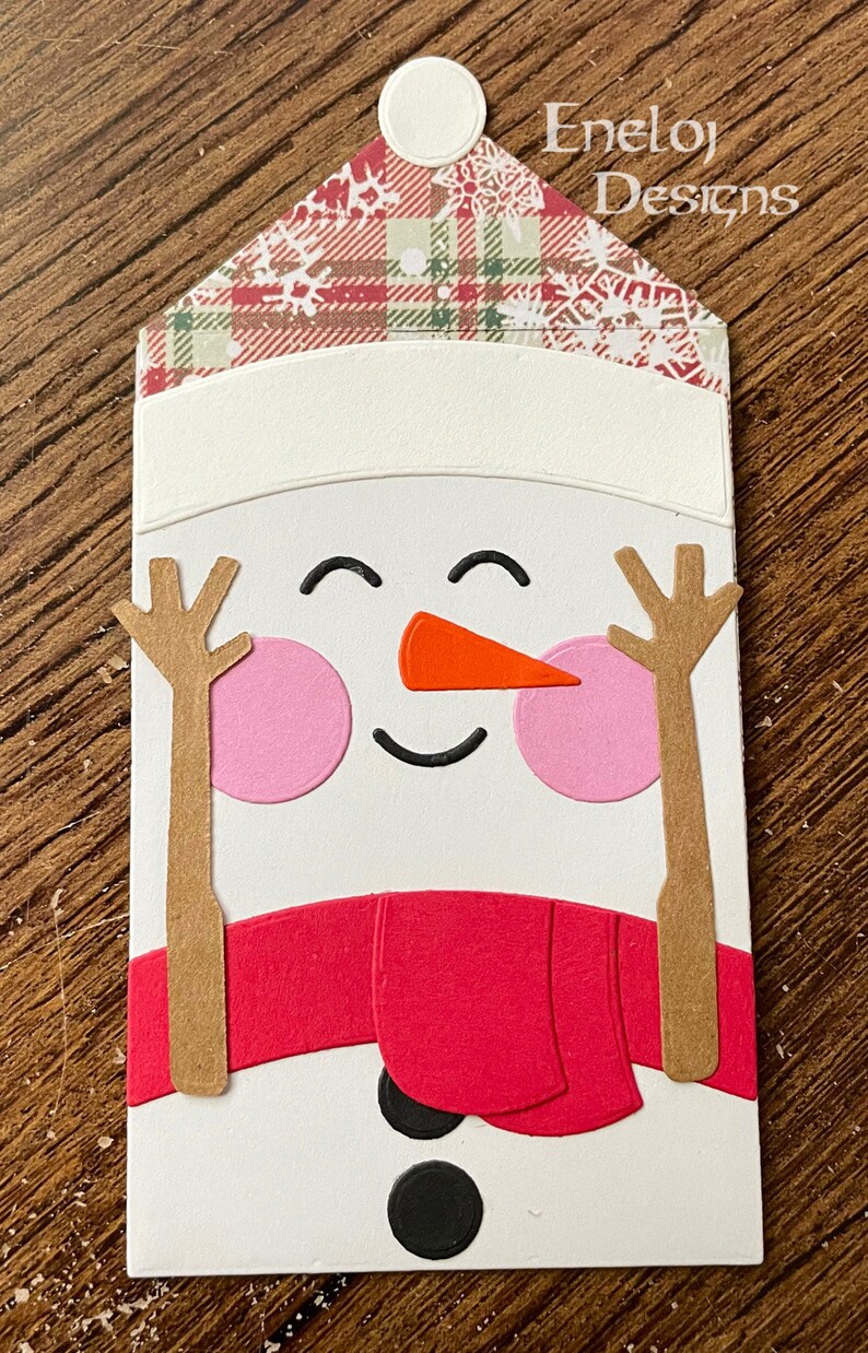 Christmas Gift Card Holder / Santa Card Holder / Snowman Card Holder ...