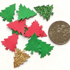 Christmas Tree Confetti / Glitter Christmas Confetti / Winter - Etsy