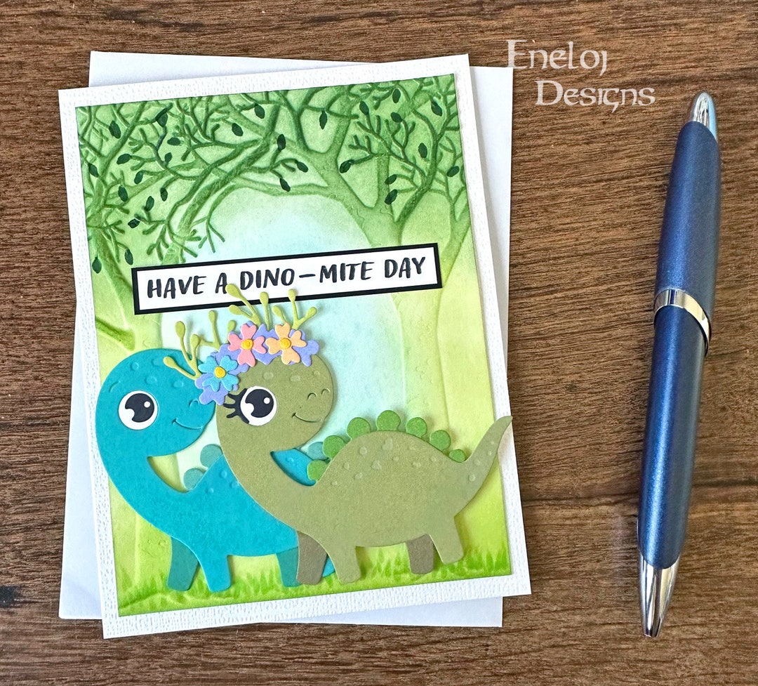 Dinosaur Birthday Card / Child Birthday / Kids Birthday Party / Blank ...