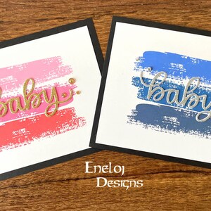 Welcome Baby Greeting Card / Handmade Note Card / Blank Card / Baby ...