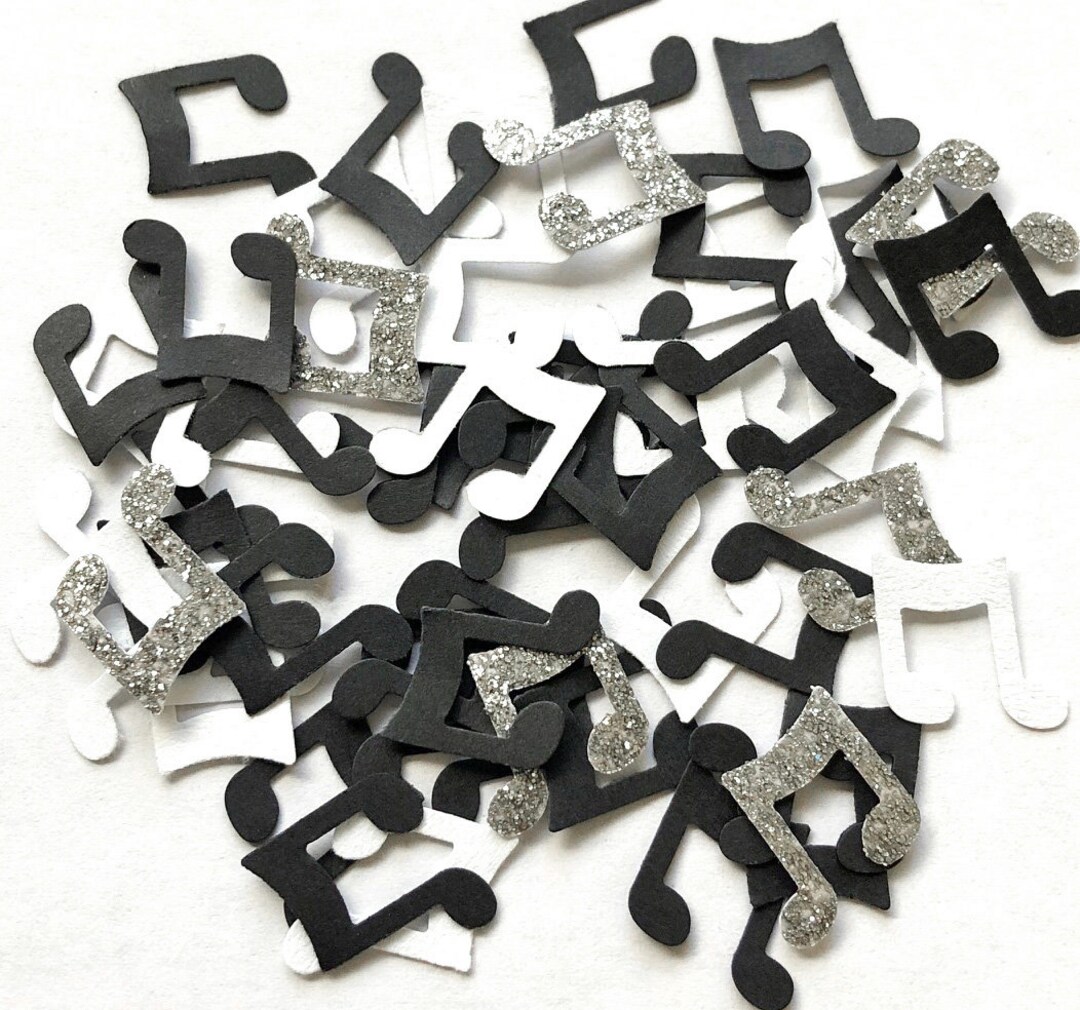 Music Note Confetti / Handmade Die Cut Musical Notes / Concert Party ...