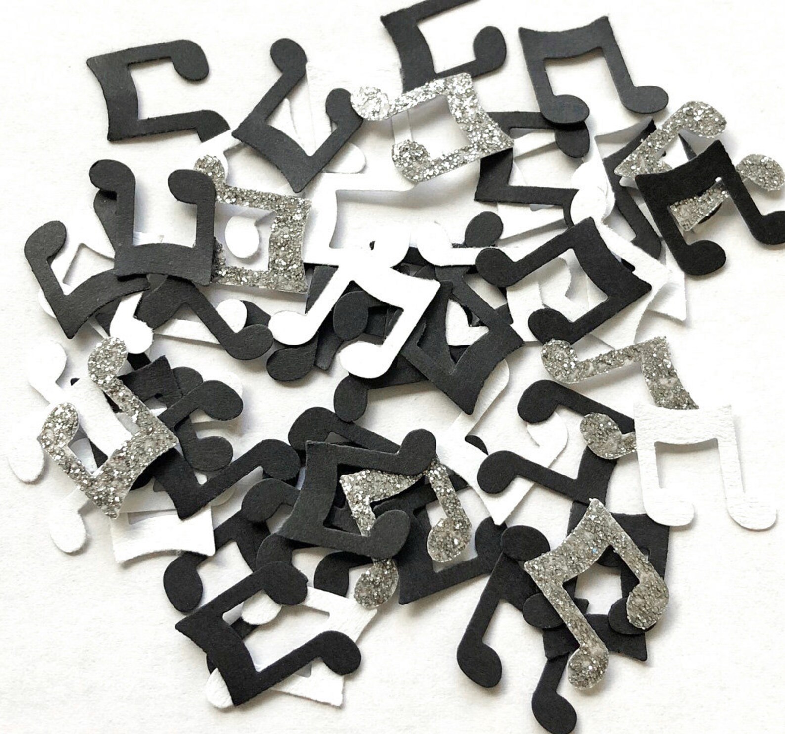 Music Note Confetti / Handmade Die Cut Musical Notes / Concert Party ...