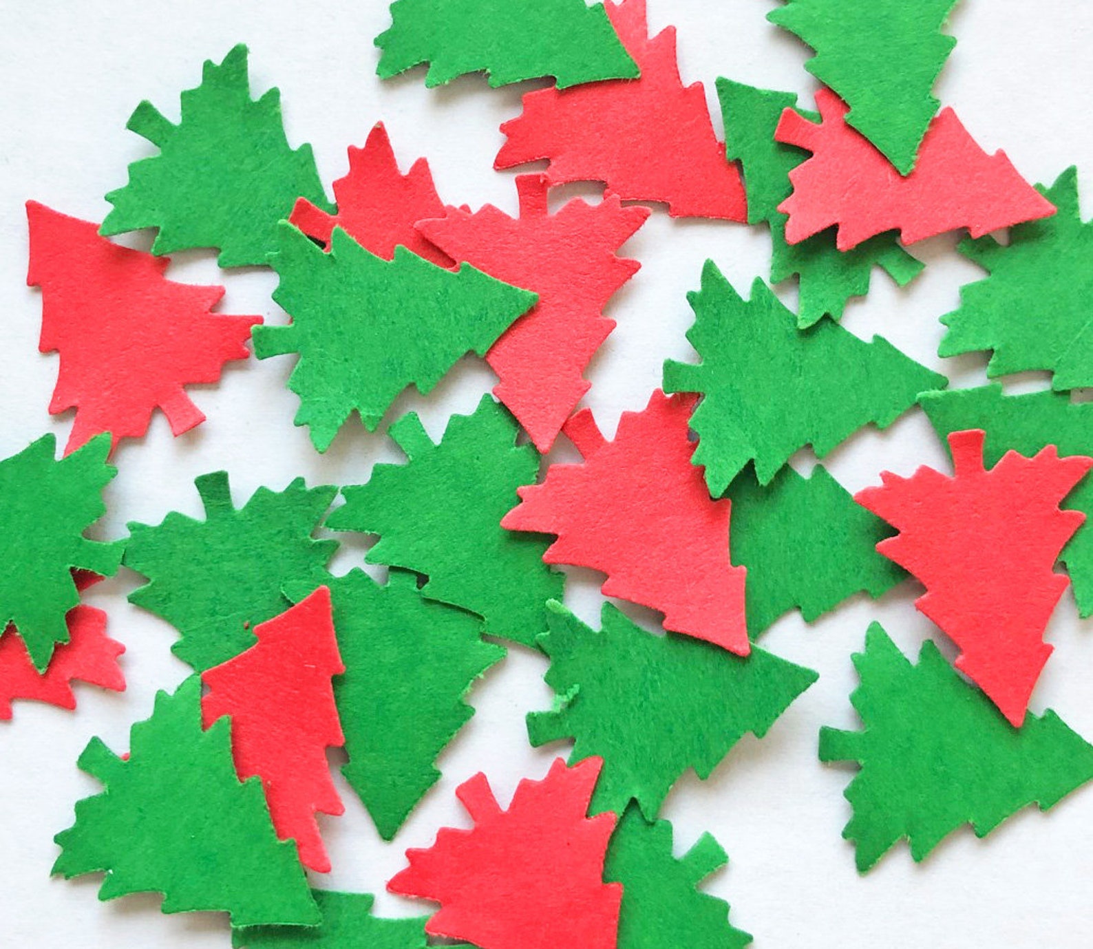 Christmas Tree Confetti / Glitter Christmas Confetti / Winter - Etsy