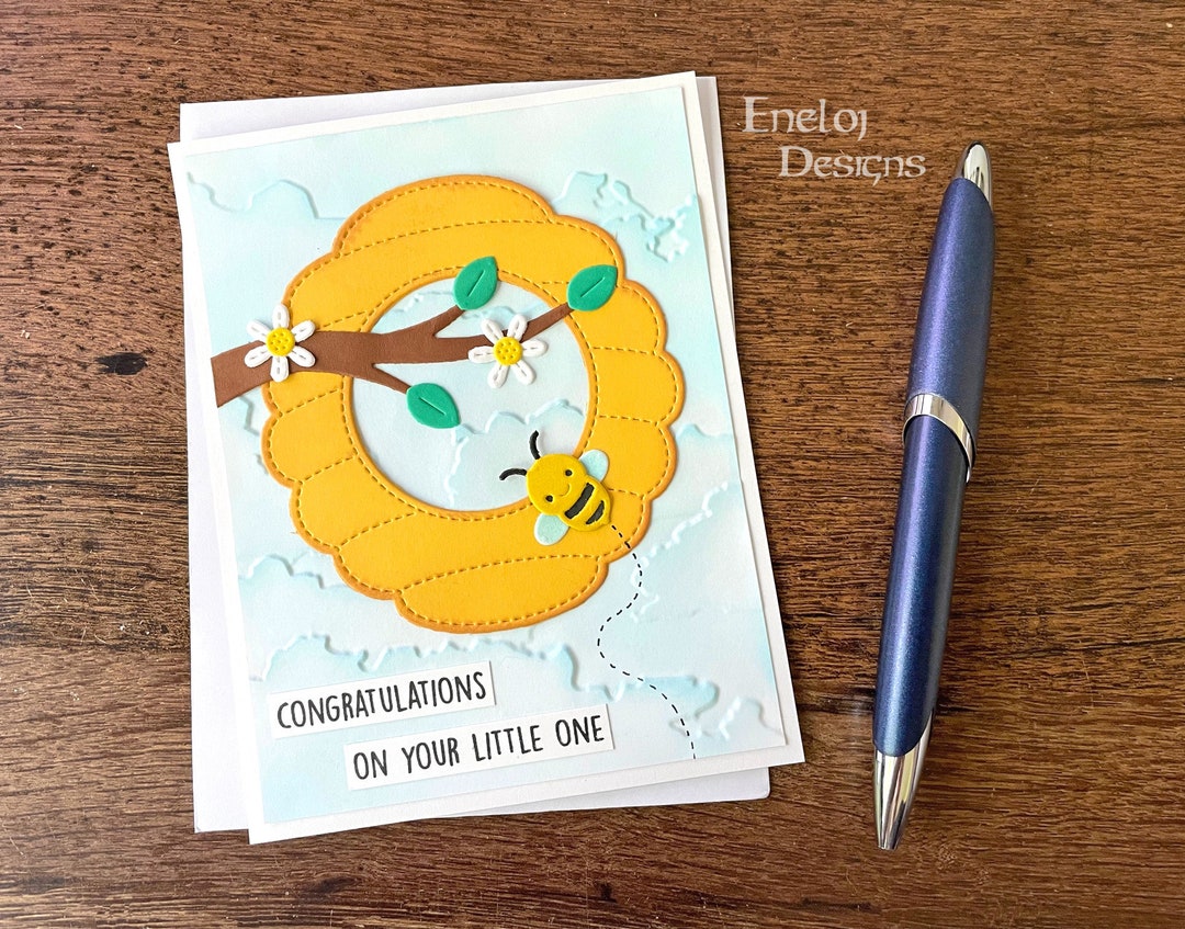 Baby Shower Card / Baby Bee Card / New Baby / Nursery Greeting Card ...