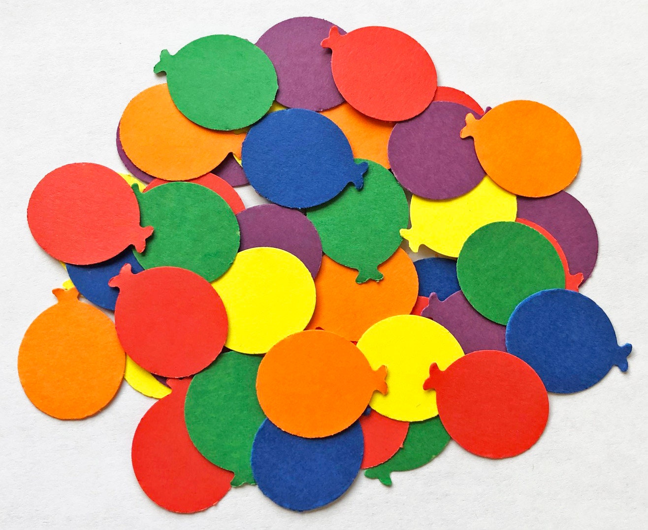 Balloon Confetti / Primary Color Decor / Child Rainbow | Etsy