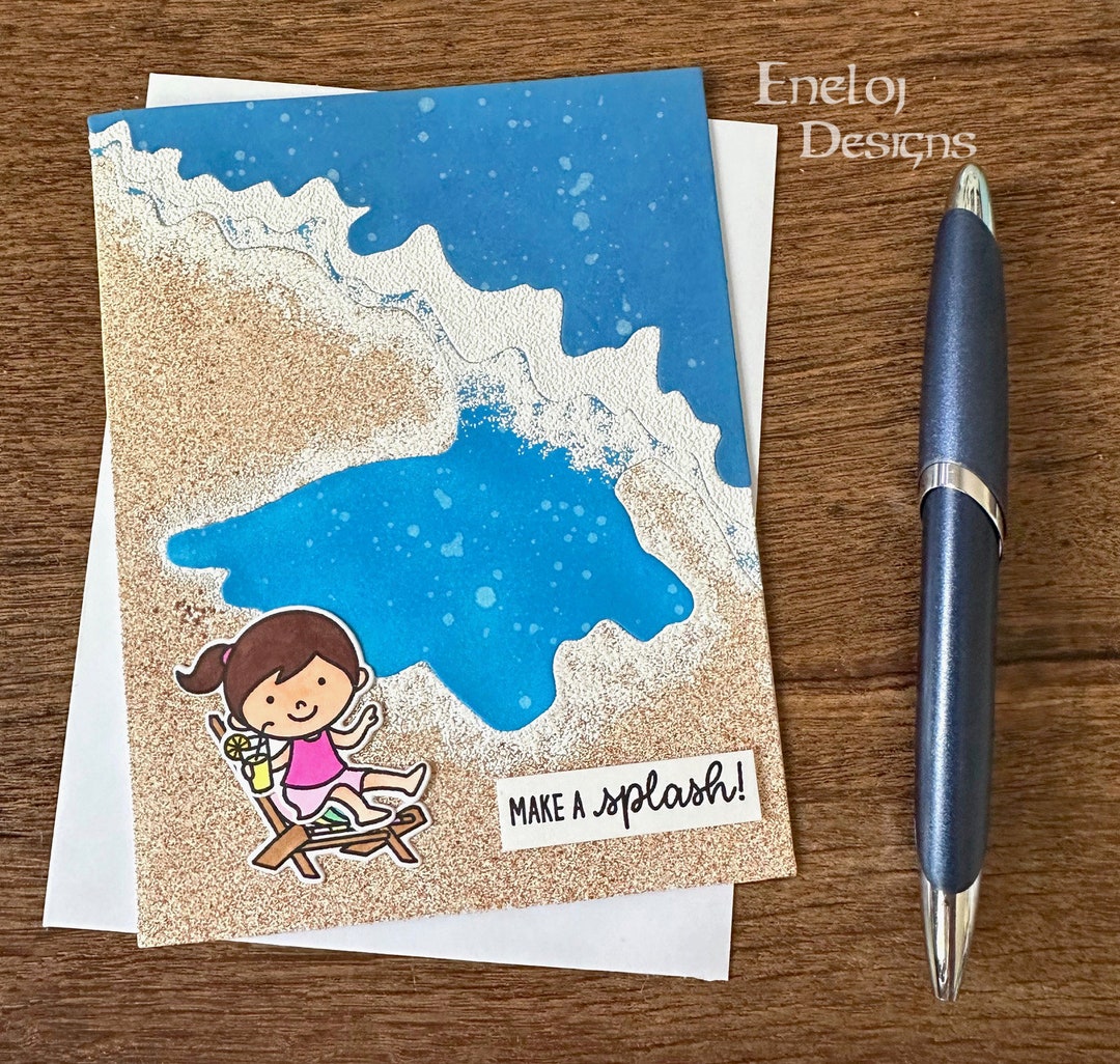 Beach Birthday Card / Happy Birthday Card / Beach Party / Handmade Card ...