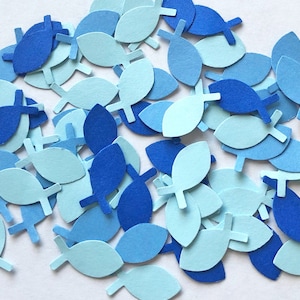 Fish Confetti / Birthday Party Table Decor / Beach Theme Wedding Table ...