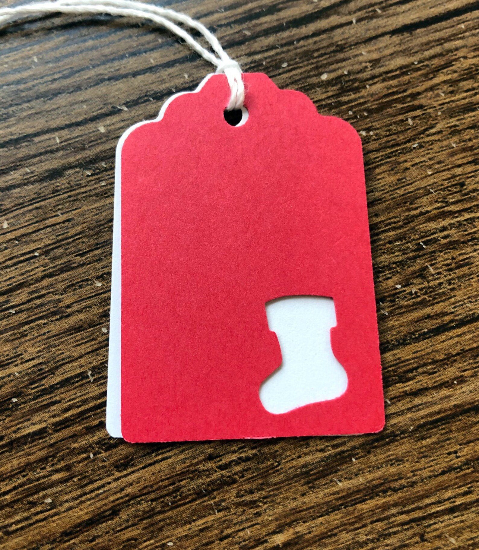 Christmas Gift Tags / Handmade Christmas Tags With String / | Etsy