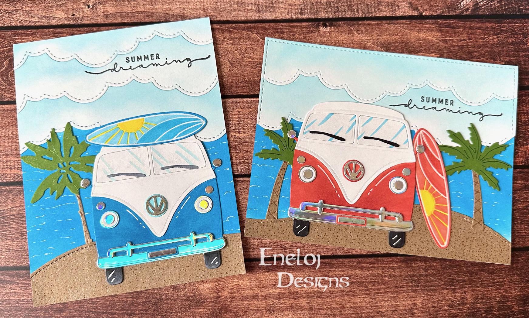 Classic Surf Van Card / Summer Beach Card / Surfing Dream Card ...
