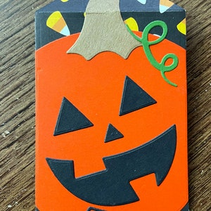 Halloween Gift Card Holder / Jack O Lantern Card Holder / Black Cat ...