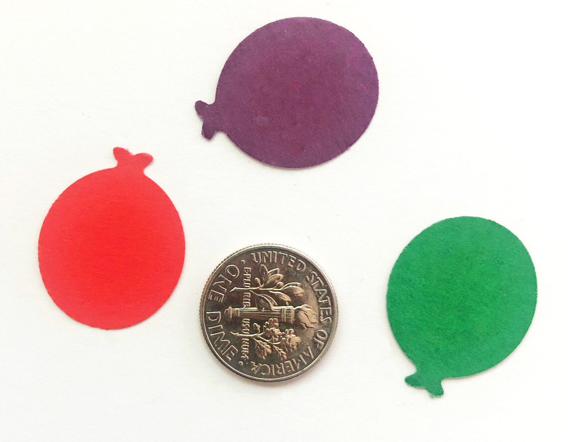 Balloon Confetti / Primary Color Decor / Child Rainbow - Etsy