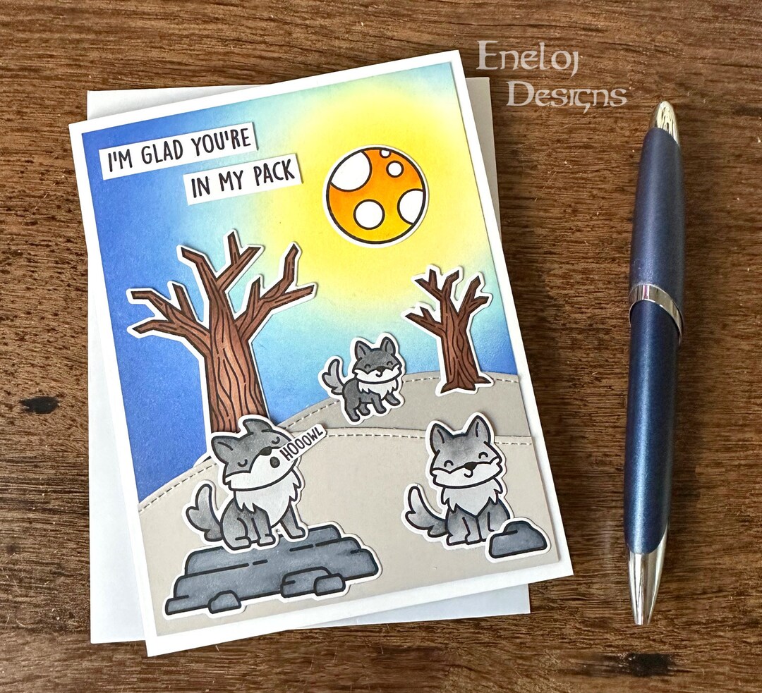 Wolf Birthday Card / Cute Birthday Card / Kids Birthday Card / Blank ...