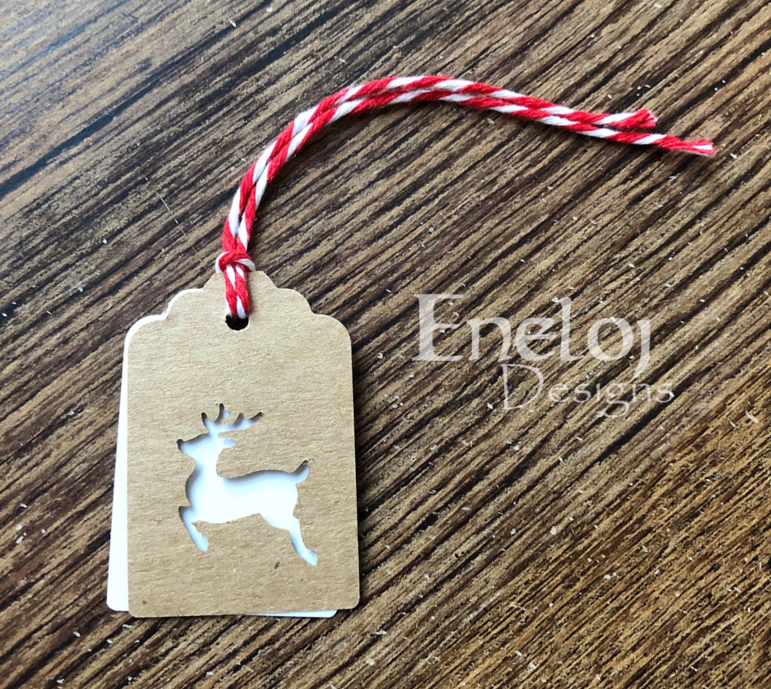 Christmas Gift Tags / Handmade Kraft Gift Tags With String / - Etsy