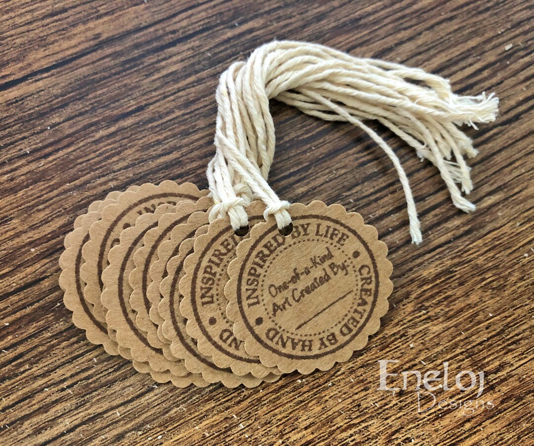Customizable 'one of a Kind' Gift Tags With String / Hand Stamped Favor ...