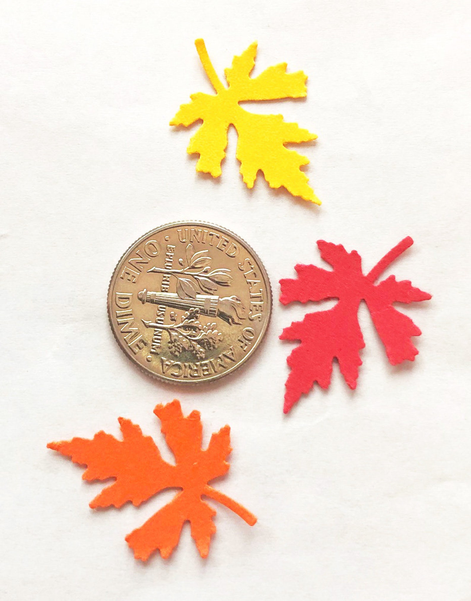 Fall Leaf Confetti / Autumn Wedding Decor / Handmade Die Cut Leaves ...