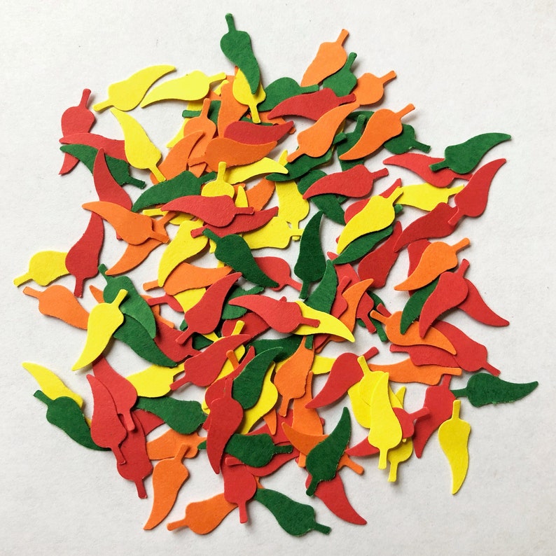 Pepper Confetti / Chili Pepper Mexican Fiesta / Jalapeno Cinco De Mayo ...