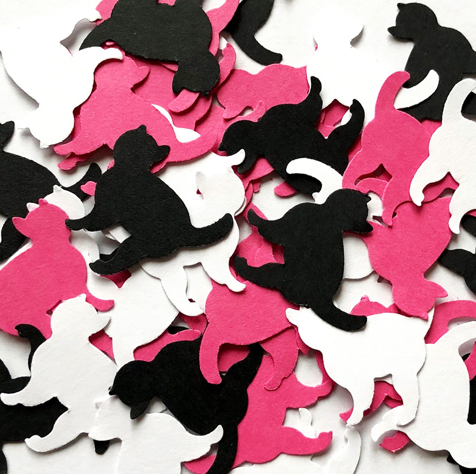 Cat Confetti / Kitty Cat Girl Birthday / Baby Shower Confetti / Pink ...