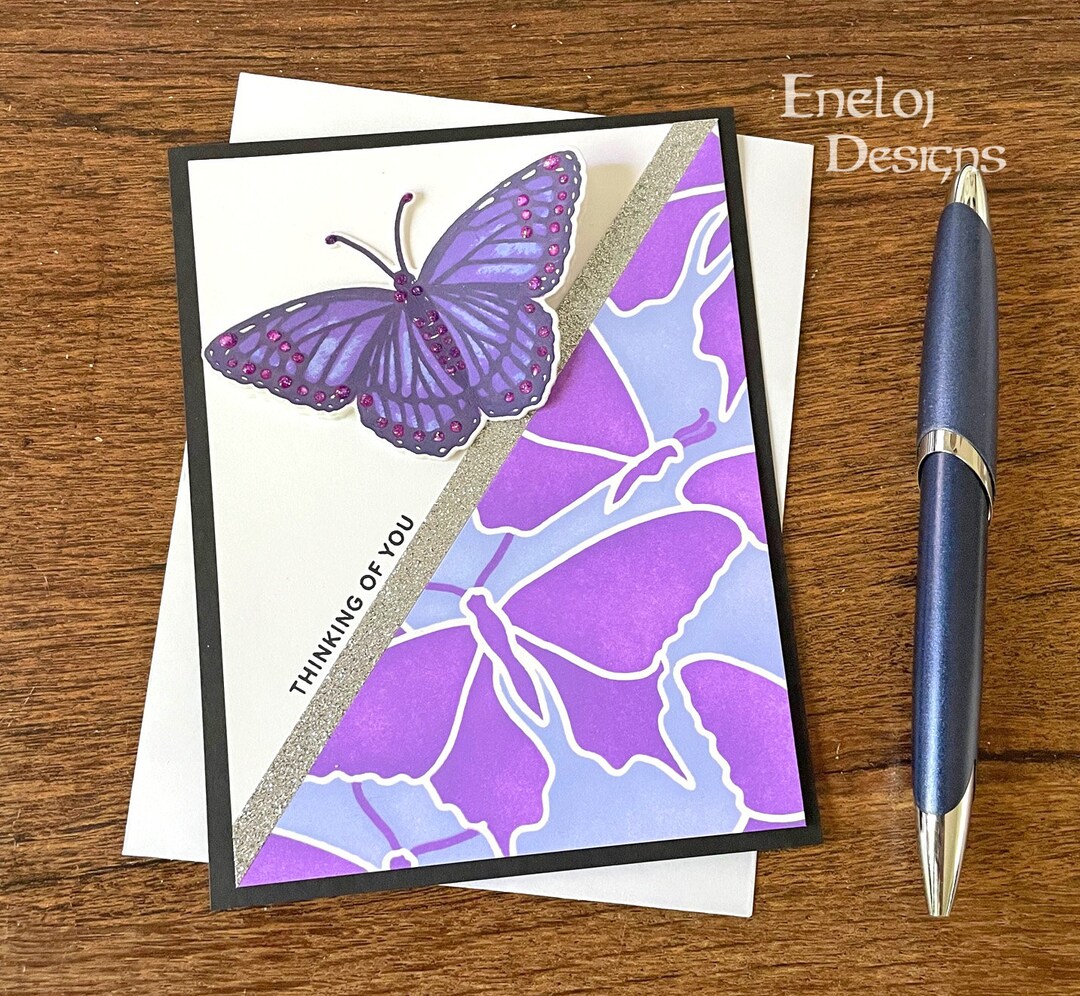 Butterfly Birthday Card / Happy Birthday Card / Butterfly Greeting Card ...
