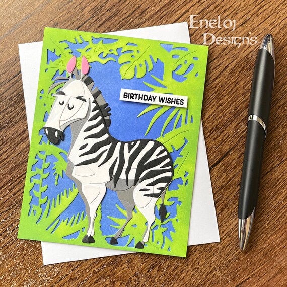 Blank Cards Greeting Cards Lion or Zebra Birthday Card Happy Birthday ...