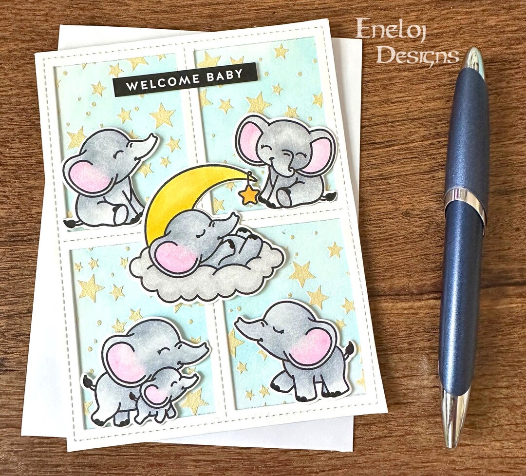 Baby Shower Card / Baby Elephant Card / Little Peanut Card / Mommy to ...