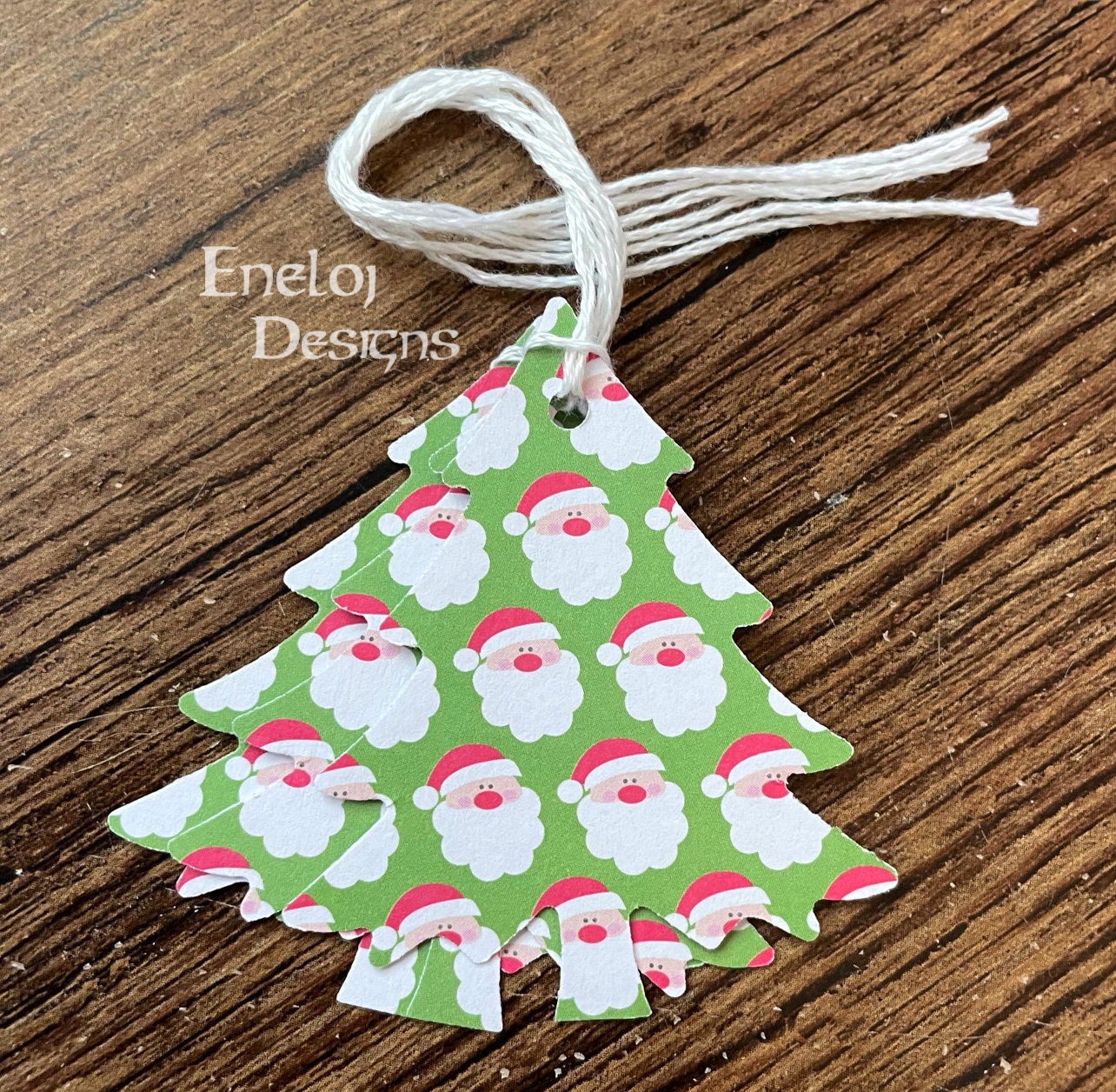 Christmas Tree Gift Tags / Christmas Die Cut Gift Tags With String ...