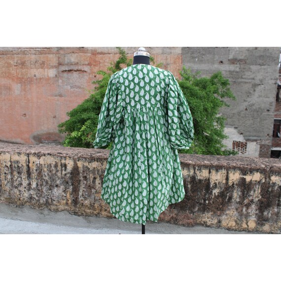 Beautiful Hand Print Dress,Handblock Cotton Dress,Ind… - Gem