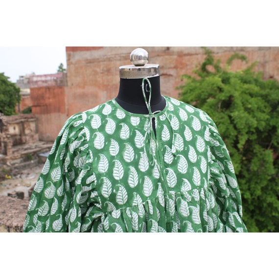 Beautiful Hand Print Dress,Handblock Cotton Dress,Ind… - Gem