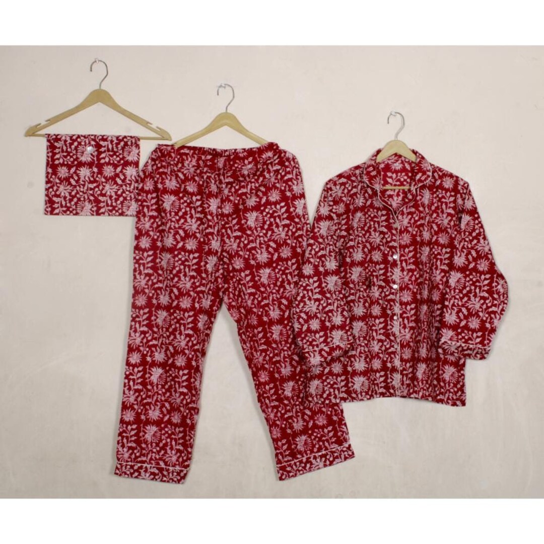 Mix Pajama Set at Wholesale Rate Pj Set Organic Color Printed Floral ...