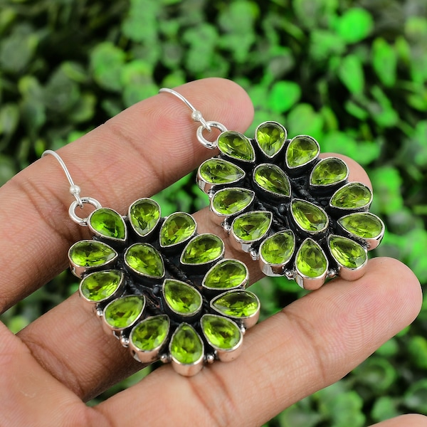 Peridot Earrings - Etsy