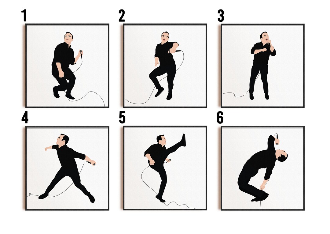 Future Islands Posters - Sam Herring - Dancing - Square Prints - Music ...